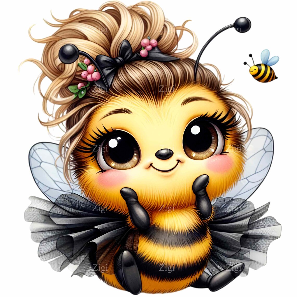 10 PNG Cute Bumblebee Ballerina – Adorable Bee Clipart PNG – Perfect ...