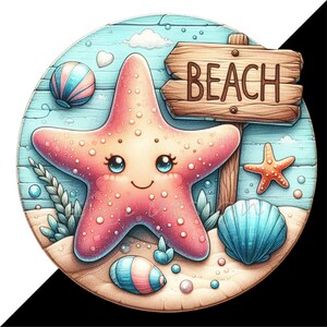 Beach Clipart, Starfish Clipart, 14 PNG Watercolor Ocean Clipart - Etsy