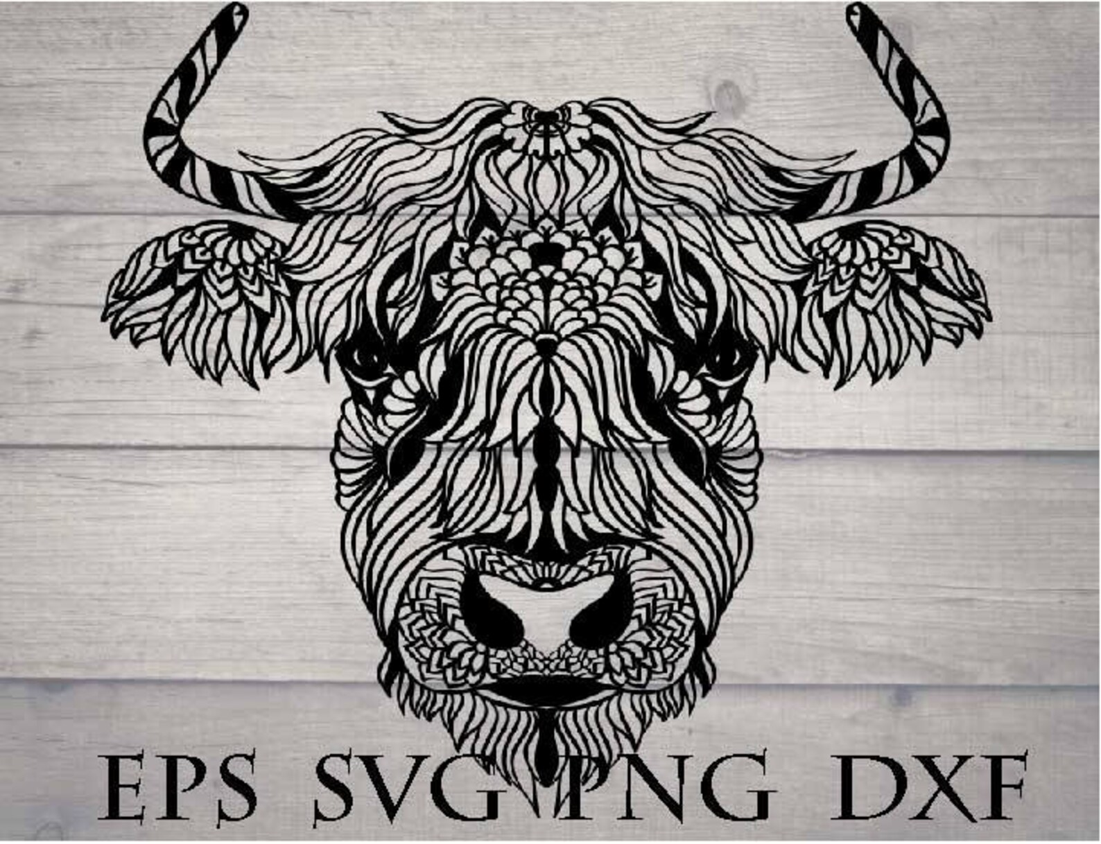 Zentangle Cow Svg Cow Mandala Svg Mandala Cow Svg Cow - Etsy