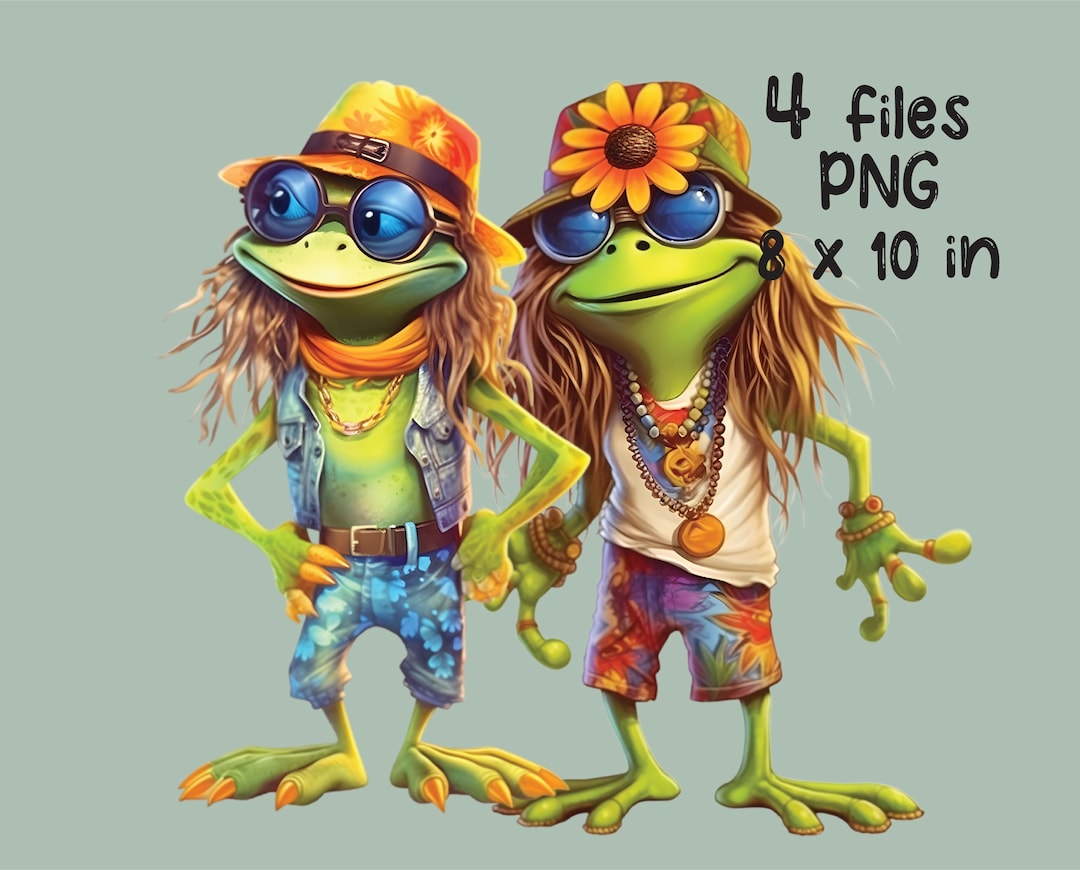 Funny Frog Clipart PNG Comic Digital Download - Etsy Denmark