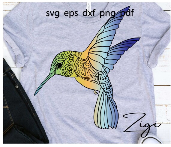 Hummingbird Mandala Svg Dxf Png Floral Tropical Bird - Etsy