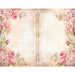 Pink Roses Blank Double Pages Junk Journal, Digital Papers Clipart, 39 ...
