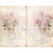 Pink Roses Blank Double Pages Junk Journal Digital Papers - Etsy