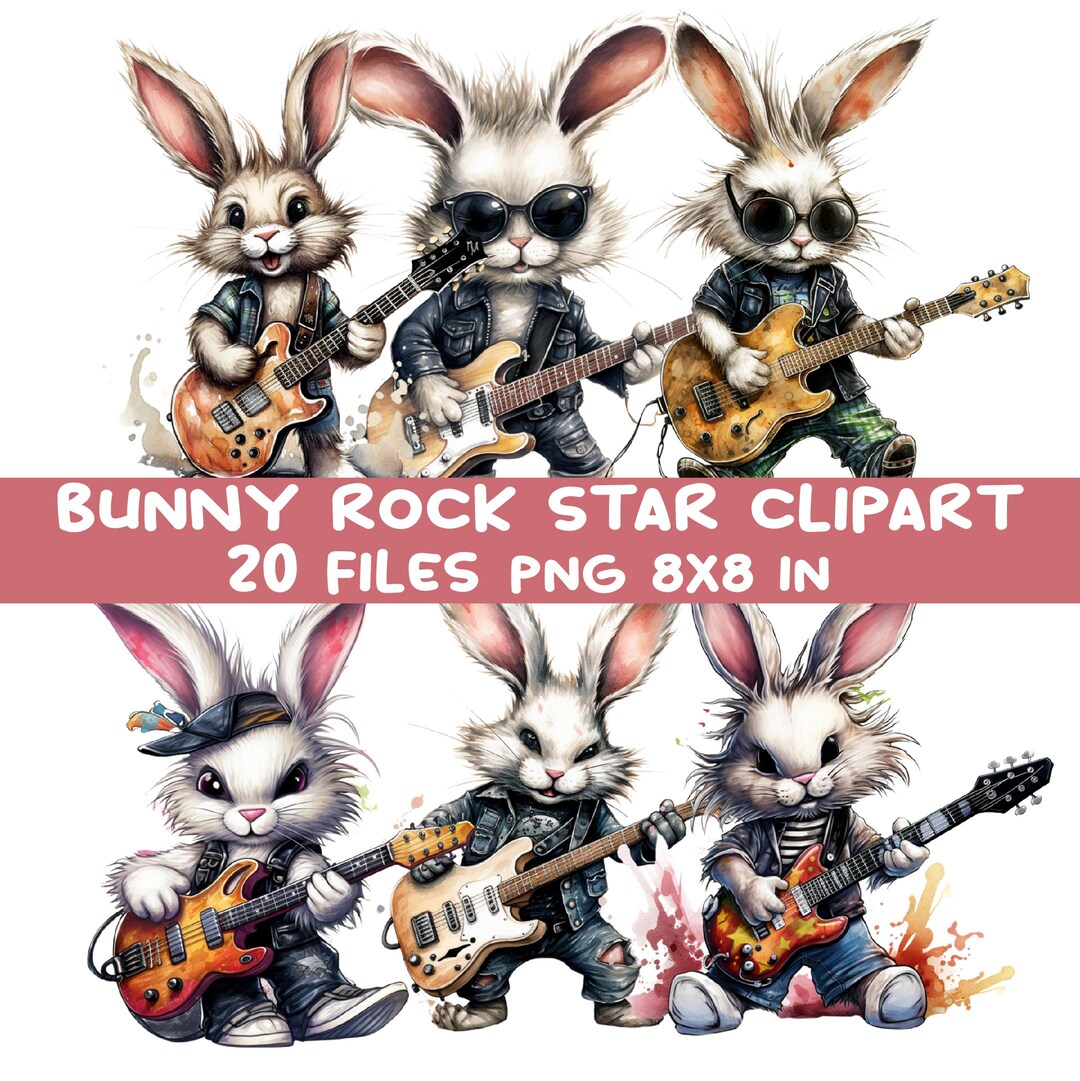 Rock Star Clipart Cute Music Teacher Sublimation PNG - Etsy