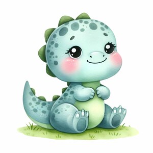 Cute Dinosaur PNG Clipart | 15 Adorable Dino Illustration for Kids ...