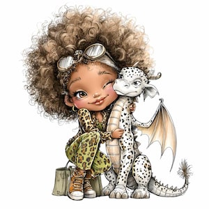 14 PNG Cute Dragon Clipart – Girl With Dragon PNG – Kids Fantasy ...