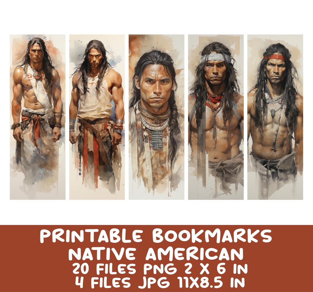 Native American Printable Bookmarks PNG Bundle 20 Watercolor - Etsy ...