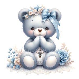 15 PNG Rosary Bear Clipart – Cute PNG Illustration – Christian Nursery ...