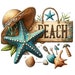 Beach Clipart, Starfish Clipart, 14 PNG Watercolor Ocean Clipart - Etsy