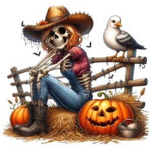 15 PNG Halloween Skeleton Clipart - PNG Spooky Pumpkin Illustration ...