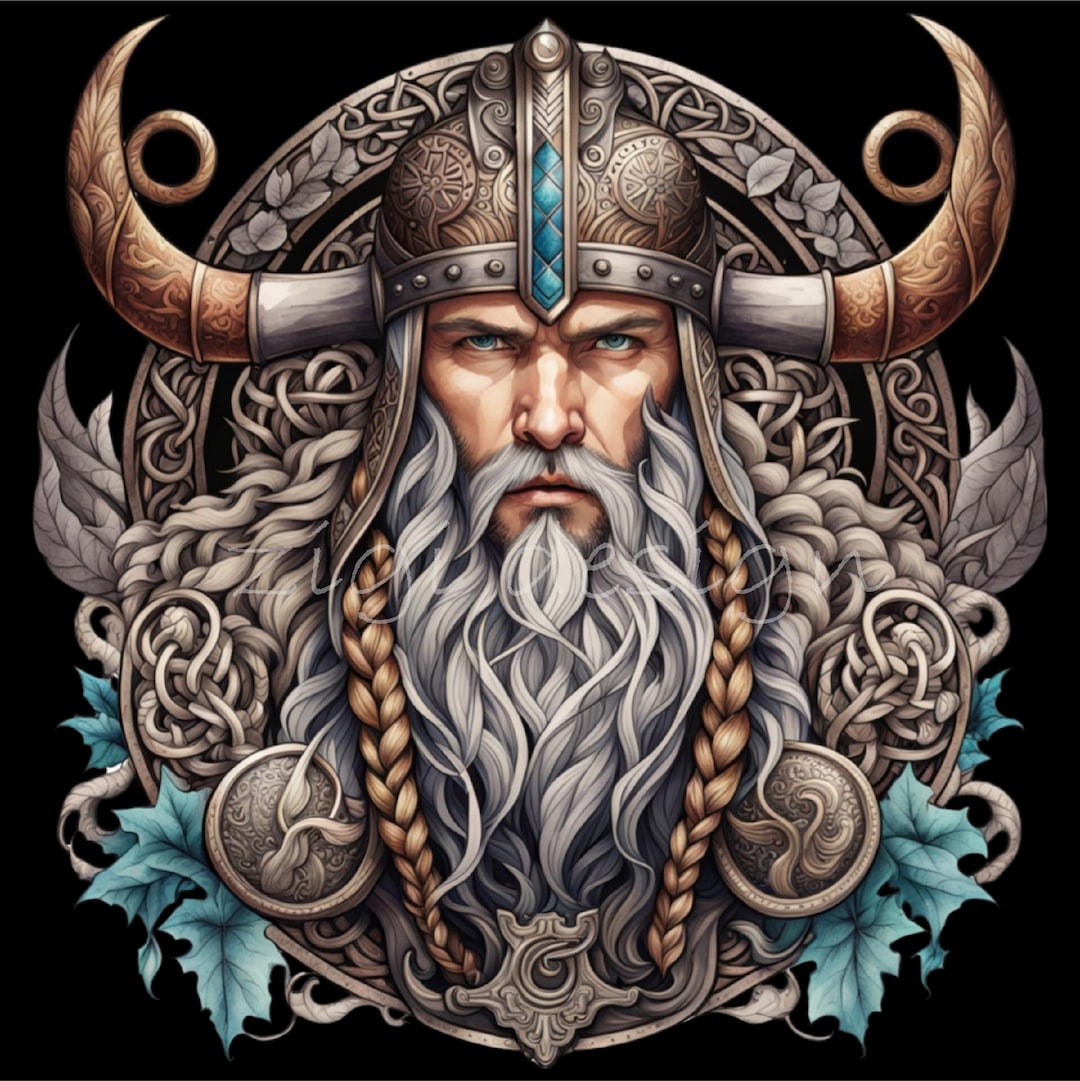 Viking Clipart Bundle, 15 PNG Watercolor Nordic Scandinavian Viking ...