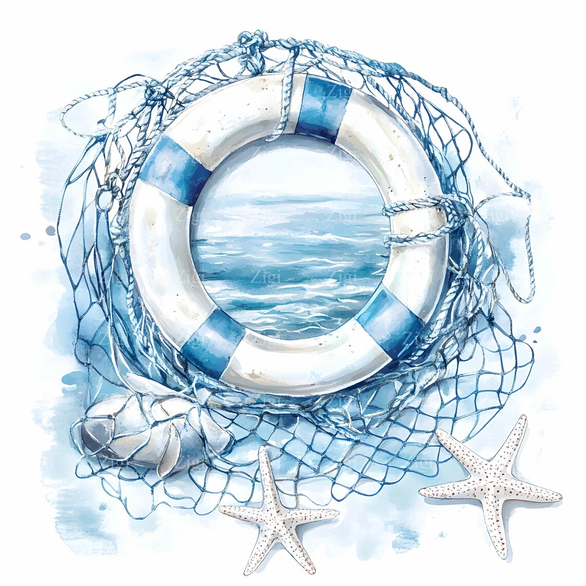 16 JPEG Coastal Rescue Ring – Nautical Lifebuoy Clipart – Beach Wall ...