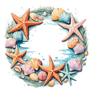 Starfish Clipart PNG Bundle 20 Ocean Animals Sea Star - Etsy