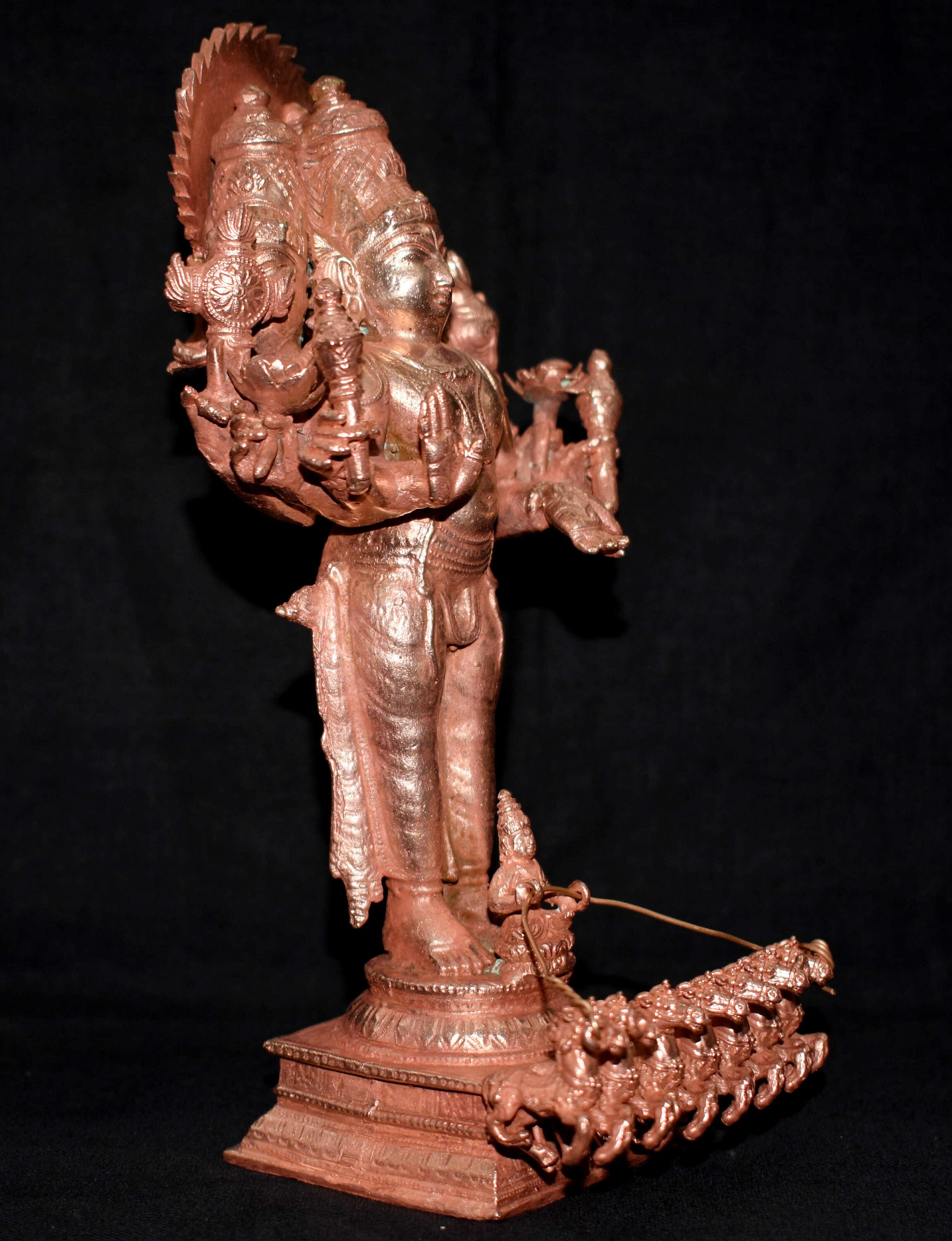 Lord Surya Idol in Pure Solid Copper / Lord Surya Narayan in | Etsy