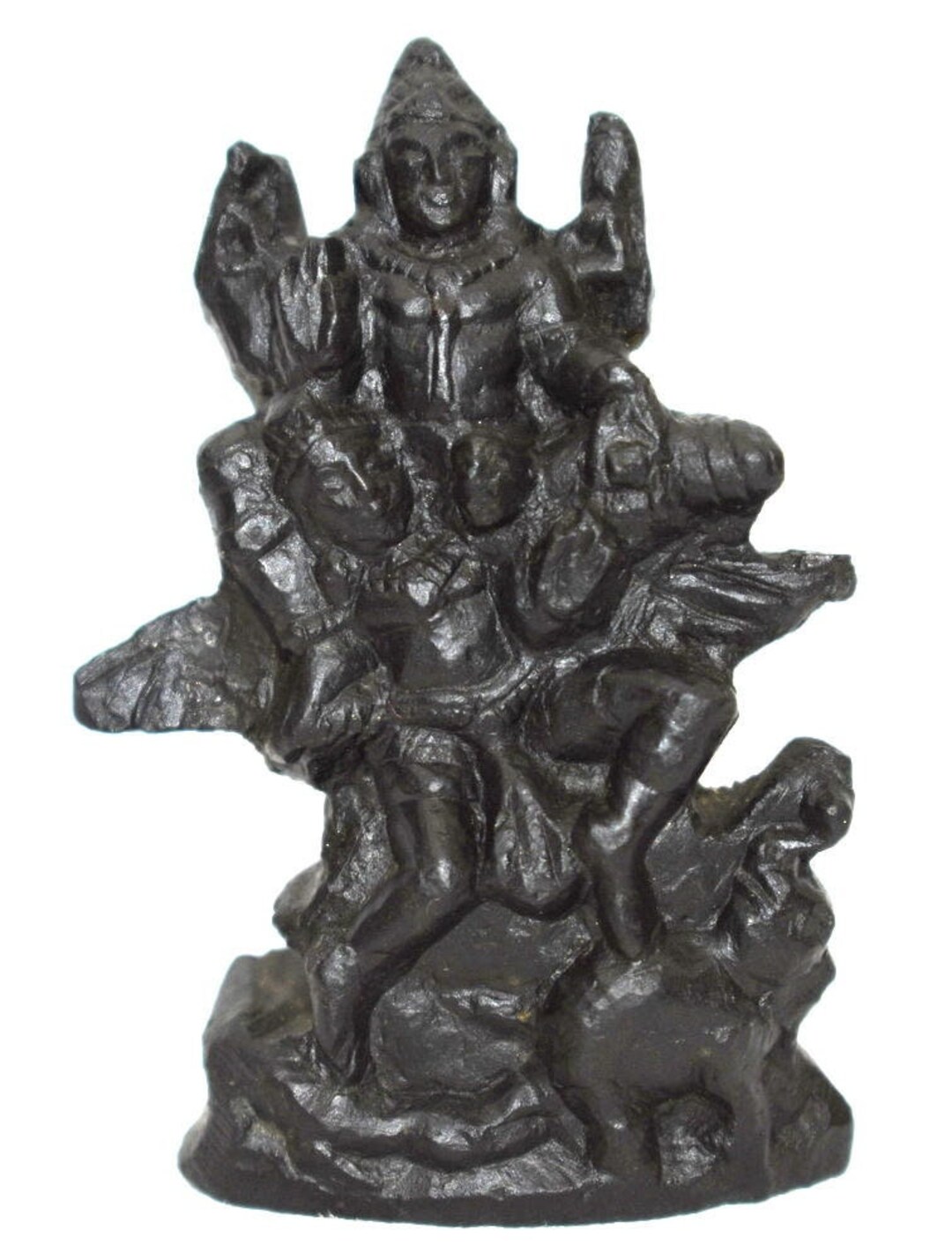Lord Vishnu Sitting on Garuda Protecting the Elephant From Crocodile ...
