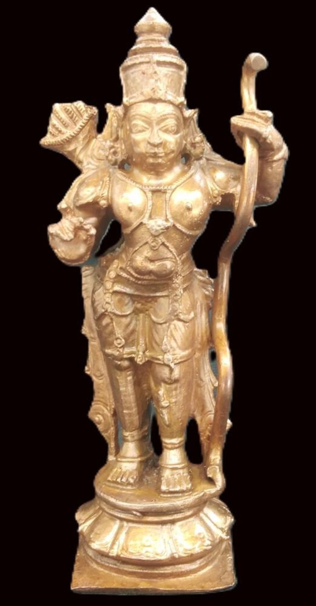 Lord Rama Idol in Pure Solid Copper - Etsy