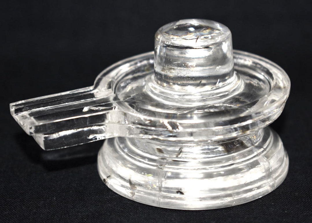 Rare Big Size Sphatik Shivalingam / Quartz Crystal Shivling 208 Gms Lab ...
