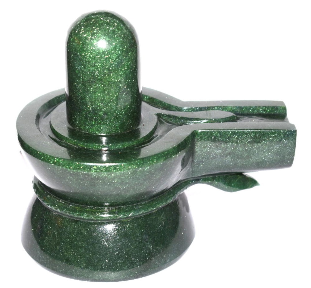 Green Jade Shivling / Auspicious Shivling is Carved in 100 % - Etsy