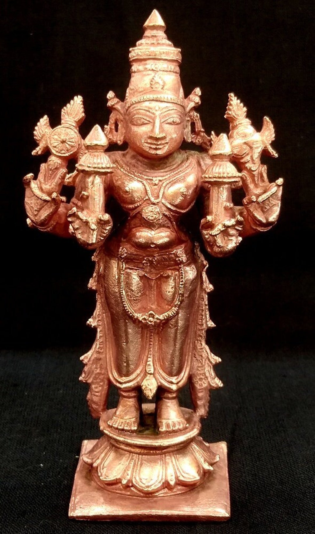 Lord Surya Narayana in Pure Solid Copper - Etsy