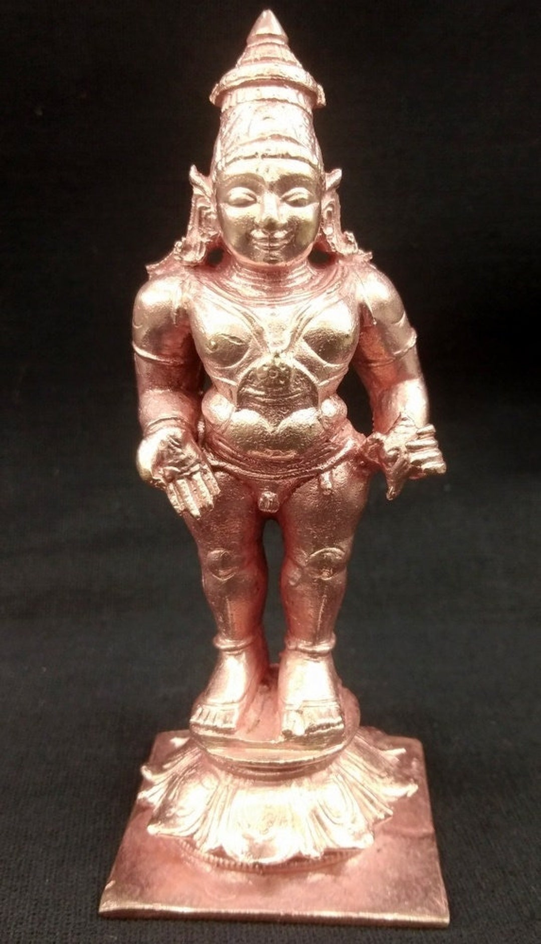 Lord Panduranga / Lord Vitthal Idol in Pure Solid Copper - Etsy