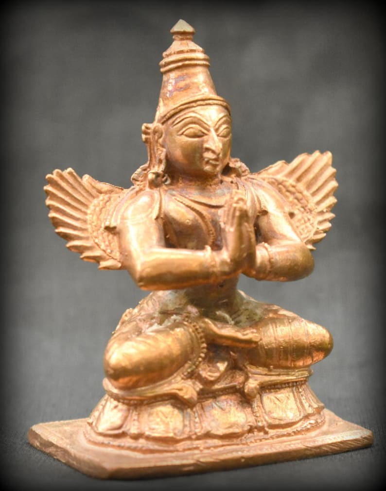 Lord Garuda the Vahana of Lord Vishnu in Pure Copper - Etsy