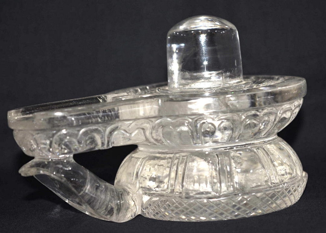 Sphatik Shivling / Quartz Crystal Shivalingam 1038 Gms Lab - Etsy