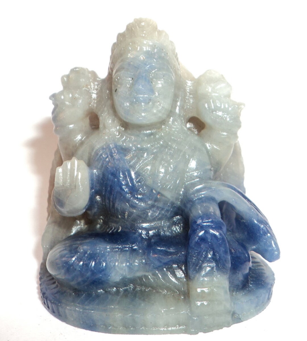 Mahalaxmi / Goddess Laxmi Idol in Natural Blue Sapphire - Etsy