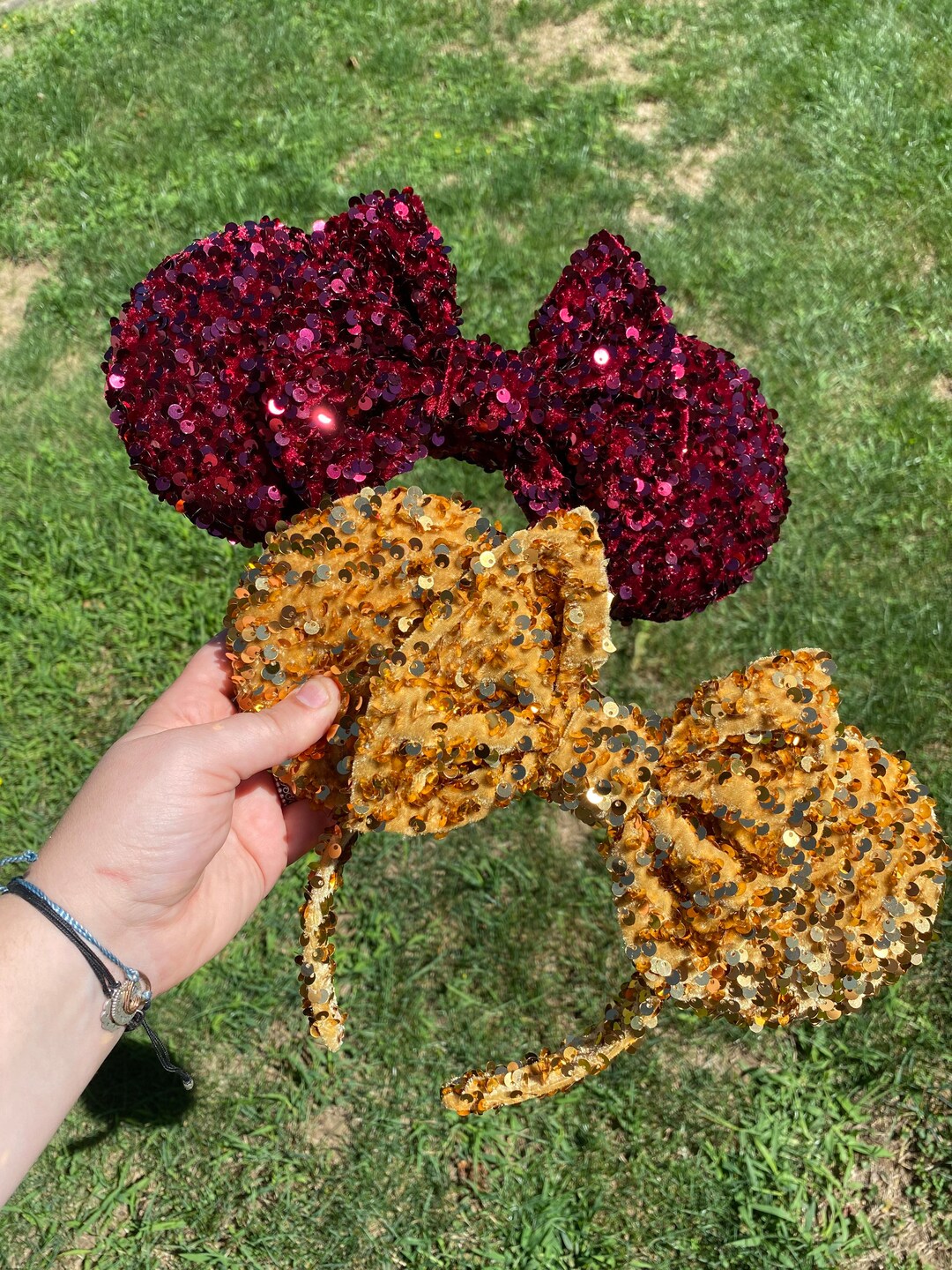 Velvet Sequin Ears - Etsy