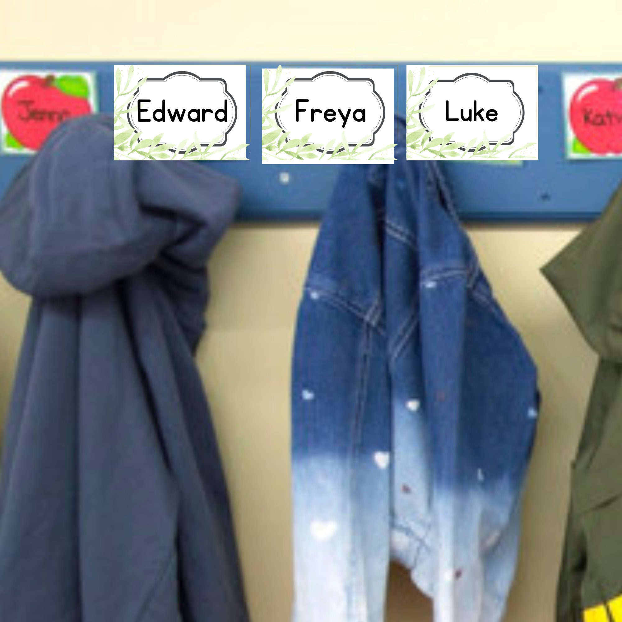 Classroom Peg Labels Editable Printable Template Natural - Etsy