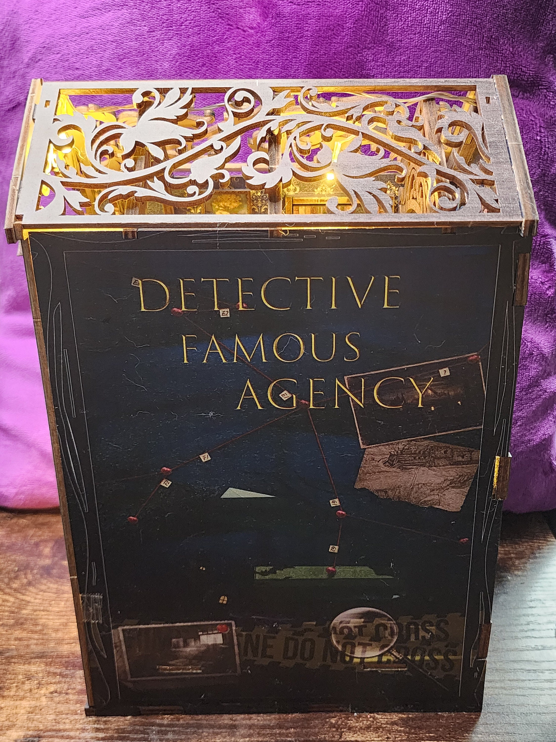 FINISHED Famous Detective Agency Book Nook DIY Kit Display Decoration ...