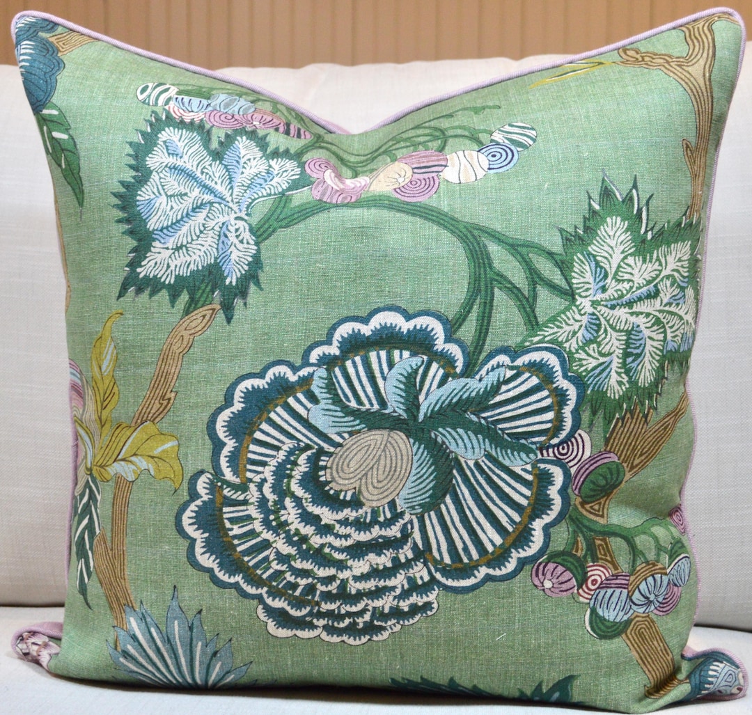 Thibaut Indienne Jacobean Green, Inquire for Custom Sizes and Options ...