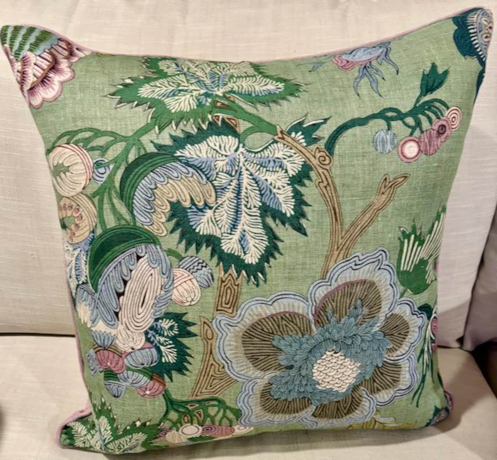 Thibaut Indienne Jacobean Green - Etsy