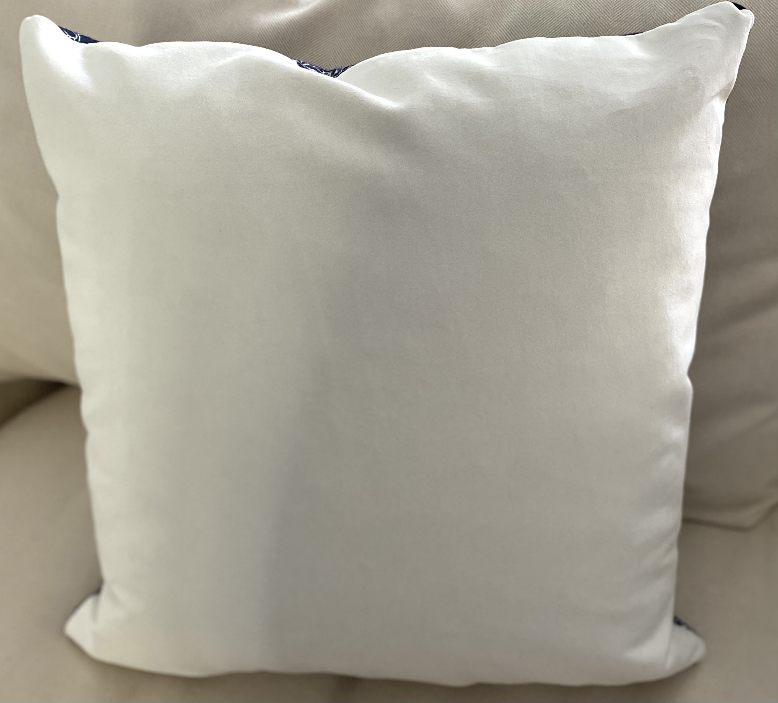 John Robshaw Pillow Cover in Navy and Whitedesigner Pillows - Etsy
