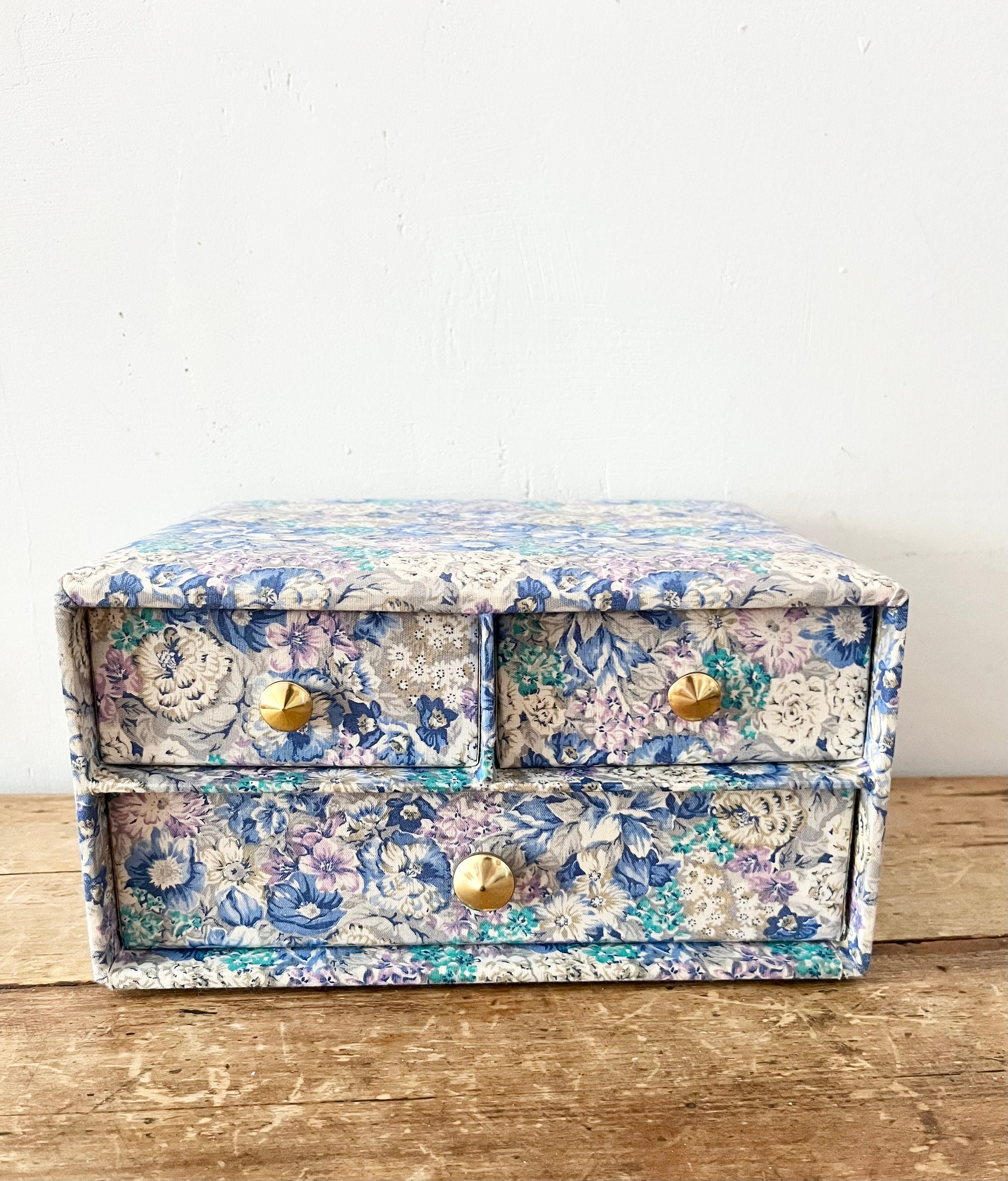 Vintage Liberty Floral Set of Drawers Cottagecore Home - Etsy