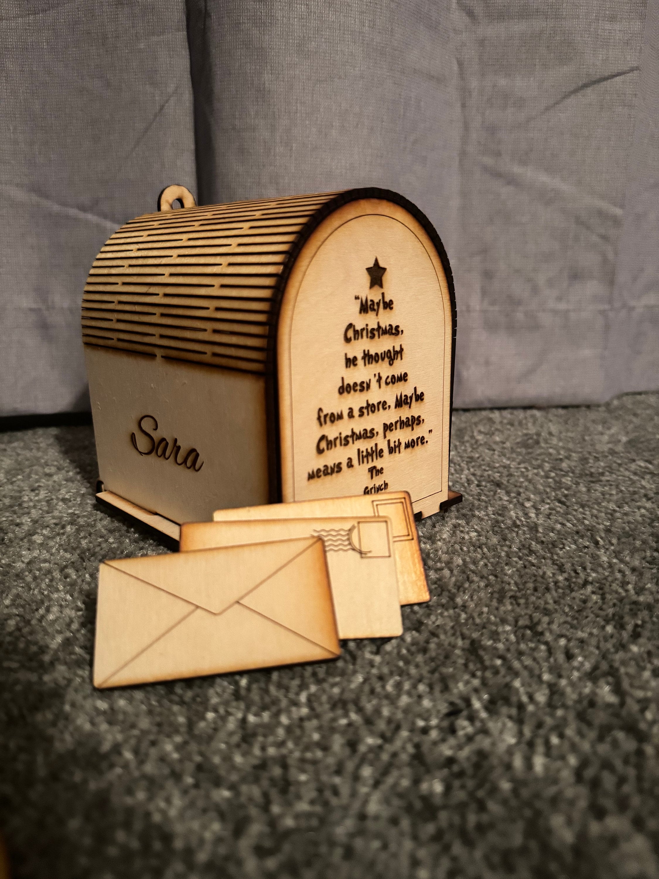 Wooden Mailbox | Customized With Name or Personal Quote - Etsy