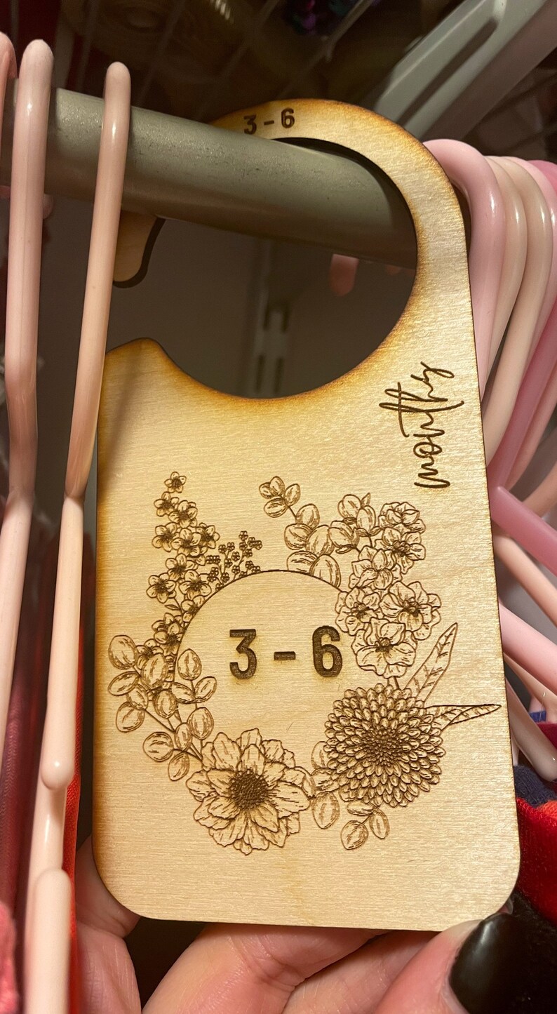 Floral Baby Clothing Dividers SVG/PNG File Digital Print | Etsy