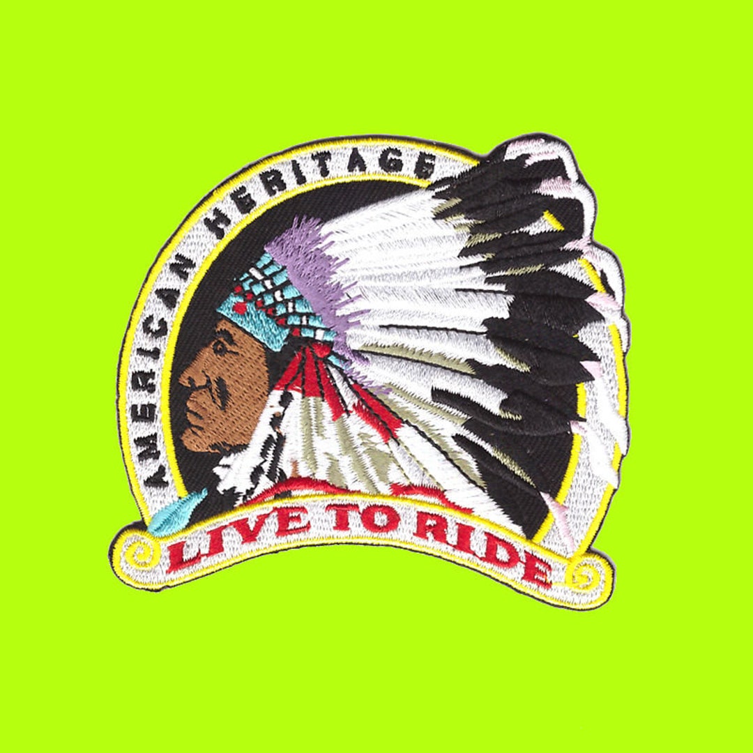 American Heritage Indian Live to Ride Patch - Etsy