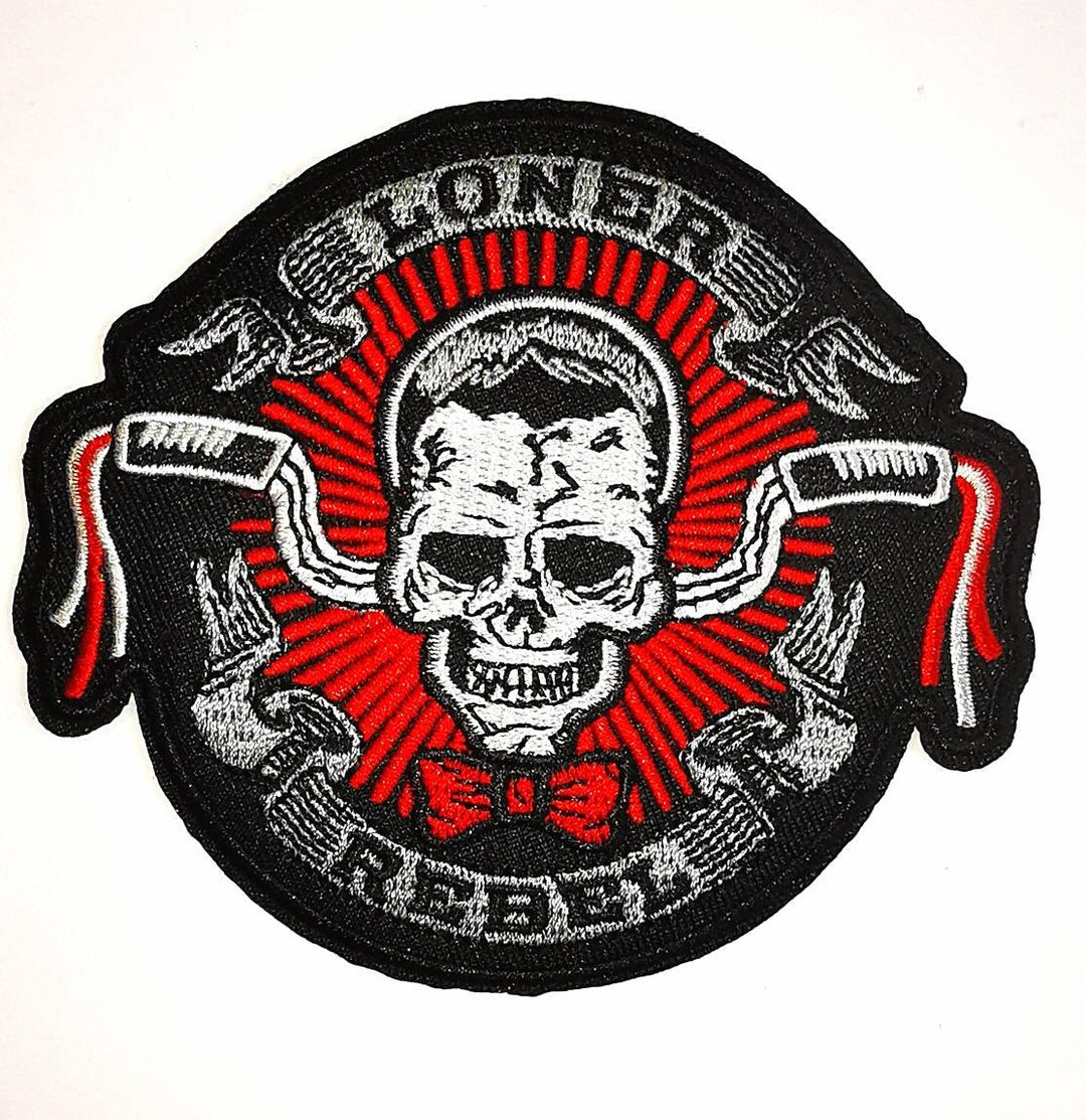 Skull Choppers Biker Motorcycle Embroidered Cloth Iron on Patch ...