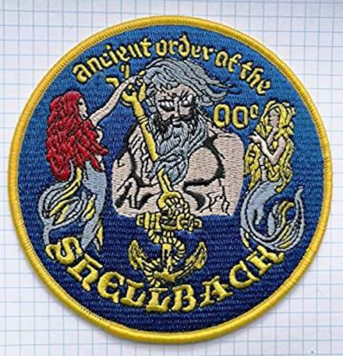 Crossing of the Equator Shellback Embroidered Cloth Iron on Patches - Etsy