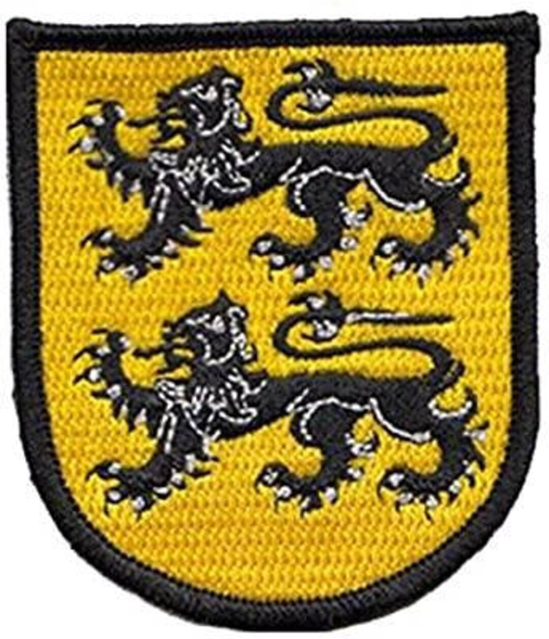 Two Lions Shield Embroidered Cloth Patch - Etsy