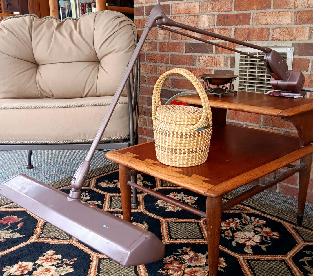 Vintage Architect's Desk Lamp Industrial Chic Dazor Floating Fixture ...