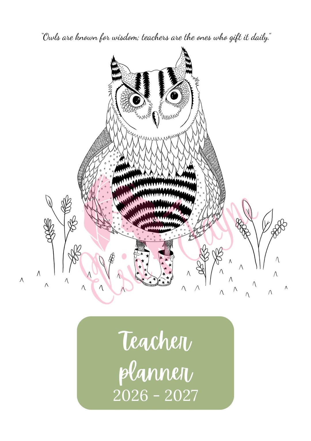 Teacher Planner 2026–2027 | Editable Canva Teacher Planner | 5 Lesson ...