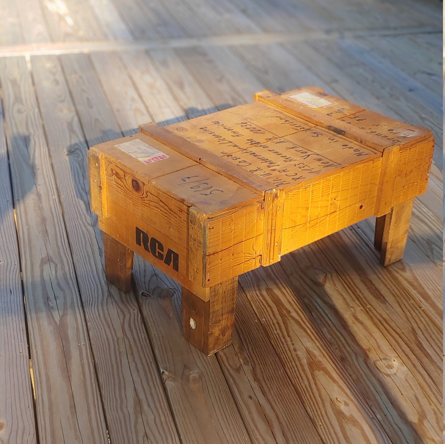 Rustic Wood Coffee Table/ Crate Furniture/ / Wood Crate / Repurposed ...