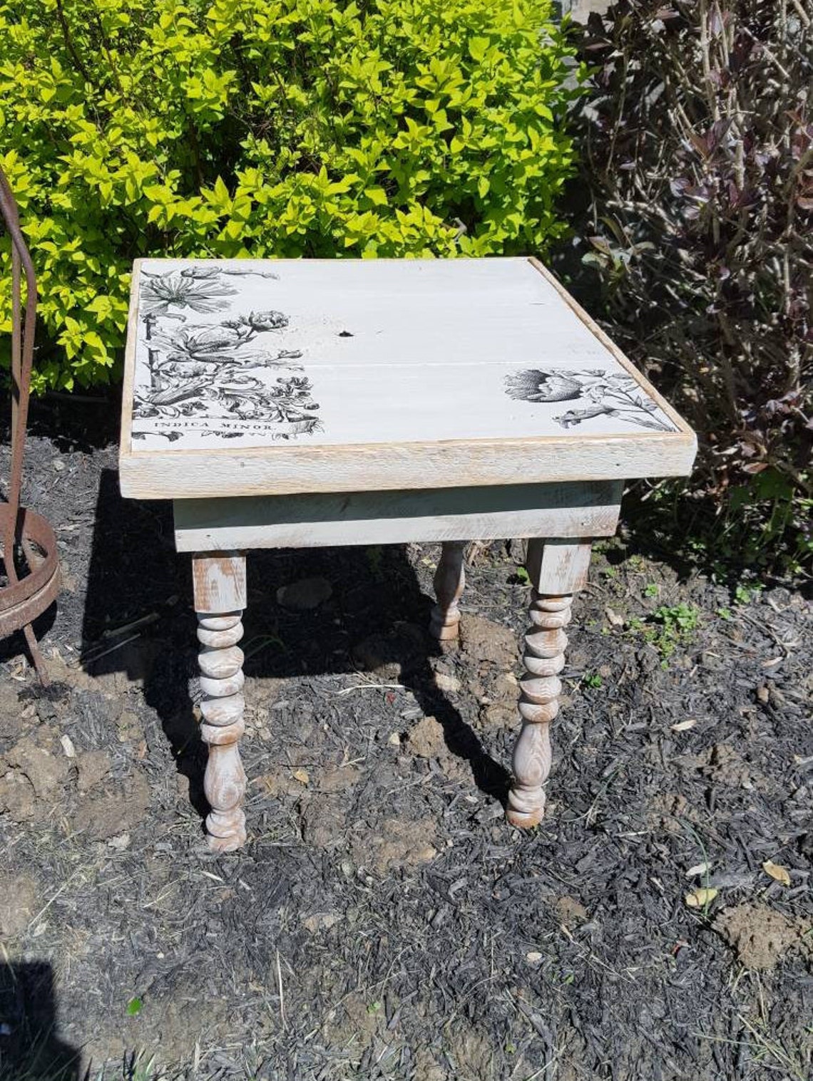 Spring Decor/ Upcycled Farmhouse Night Stand, Gift for Her/reclaimed ...