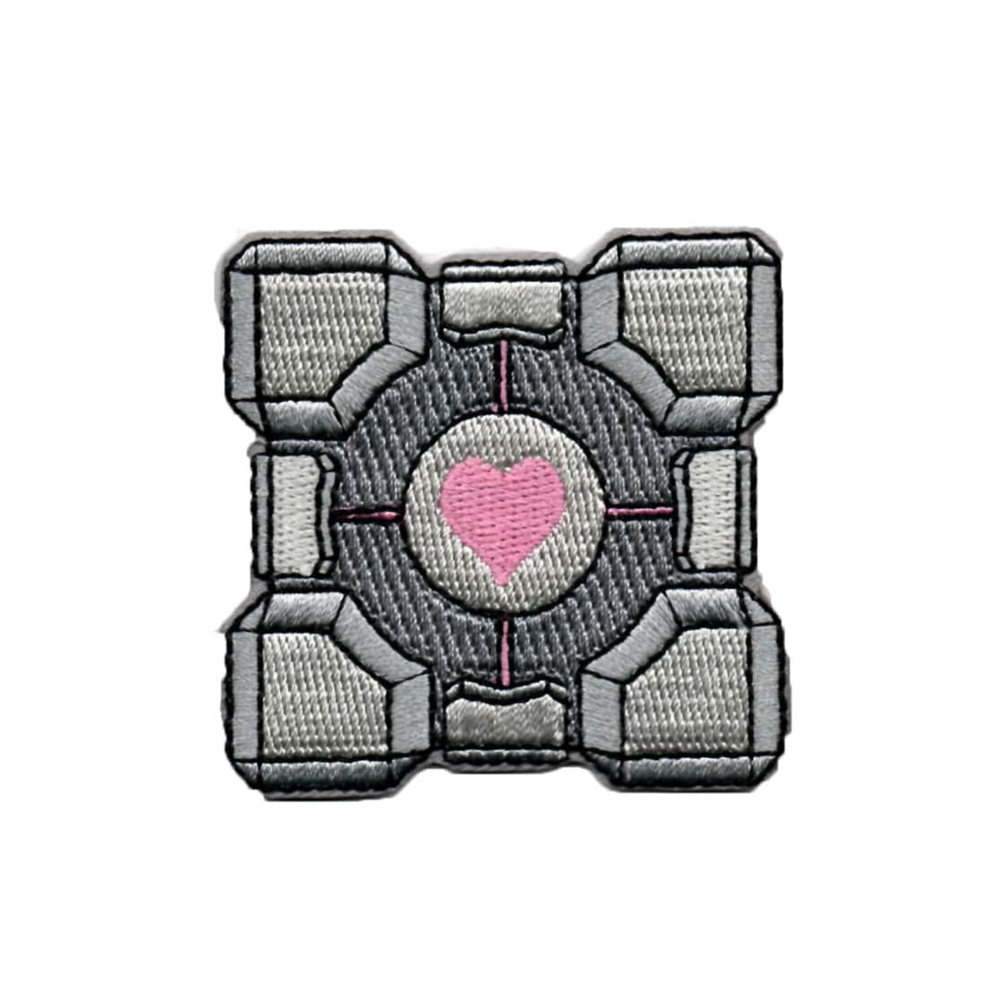 Weighted Companion Cube Iron on Patch - Etsy UK