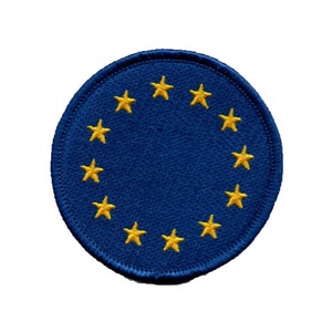 EU Flag - Embroidery Patch - Different Types - Etsy