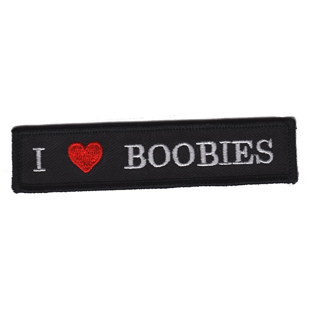 I 3 Boobies Embroidery Patch - Etsy