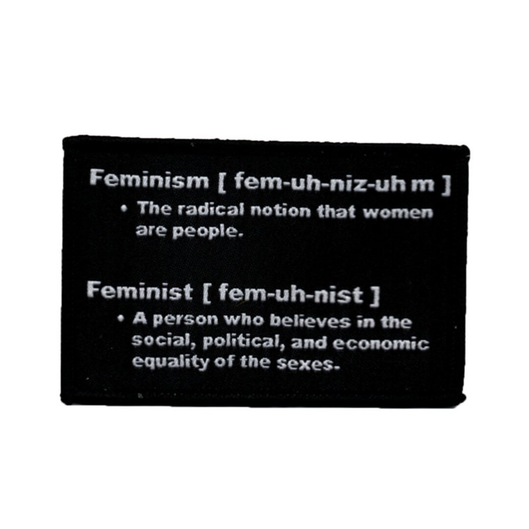 Feminism / Feminist Definition - Iron on - Woven Patch - Etsy