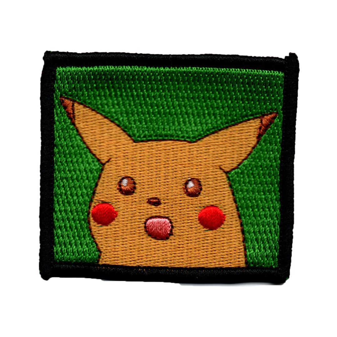 Surprised Pikachu - Sew on - Embroidered Patch - Etsy