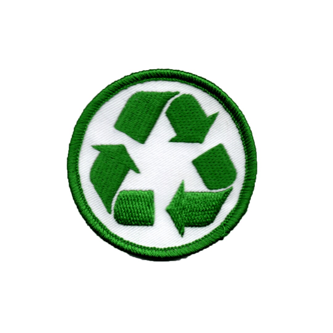 Environment / Recycling-patch Iron on Embroidered Patch - Etsy Denmark